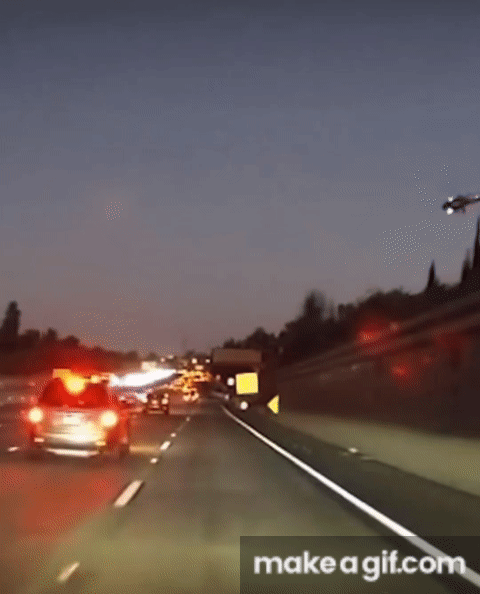 Dashcam video showing the crash of N414RX (a Airbus Helicopters H130 ...
