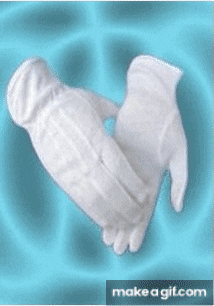 Variety Of Formal White Cotton Gloves on Make a GIF