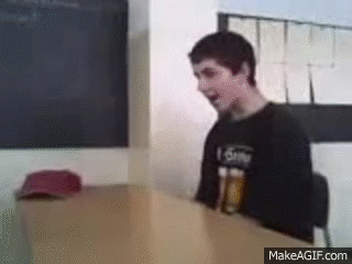 table headbutt on Make a GIF