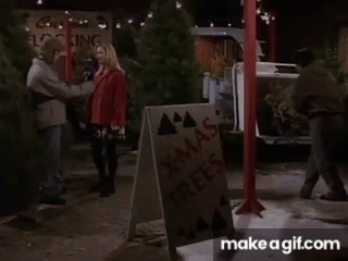 Friends - Phoebe and the Christmas Tree Chipper on Make a GIF