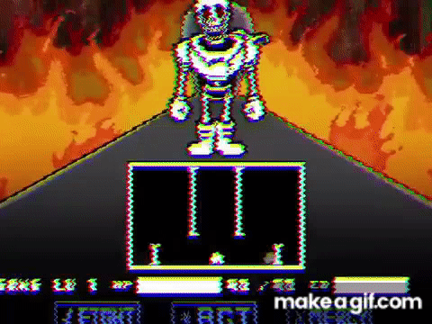 Undertale: PAPYRUS HAS GONE TOO FAR (GAME SHOWCASE) on Make a GIF