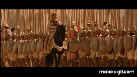 Alexander - Speech before the battle of Gaugamela on Make a GIF