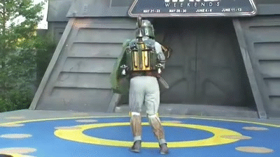 Boba Fett dances to Michael Jackson and Lady Gaga at Disney's Star Wars ...