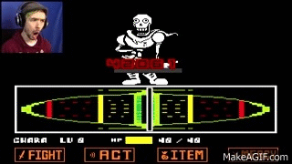 BECOMING A MONSTER | Undertale Genocide #1 Papyrus' Death 2 on Make a GIF