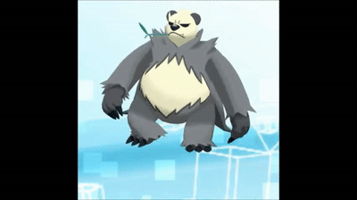 Pokemon SuMo Pangoro Walk Cycle on Make a GIF