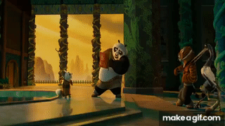 Kung Fu Panda 2008 Master Shifu Gets the Dragon Scroll Scene 4K HD Clip on Make a GIF