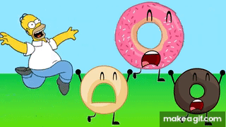 Run from Homer Simpson! on Make a GIF