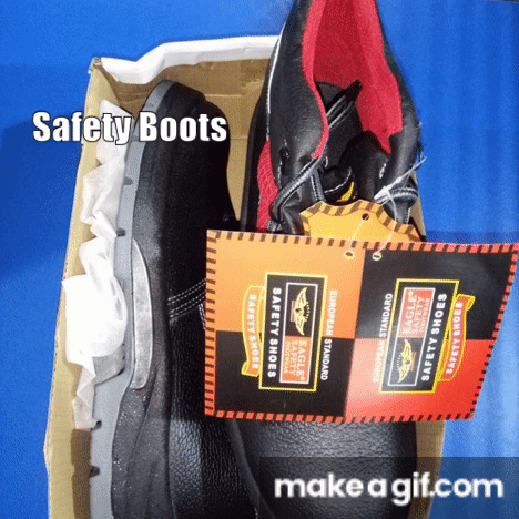Great Safety Foot Wear on Make a GIF