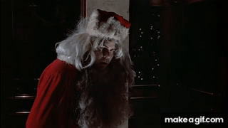 Dan Aykroyd as Santa Claus - Trading Places (1983) on Make a GIF