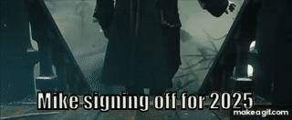 Mike signing off on Make a GIF