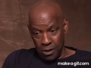 Denzel laughing on Make a GIF