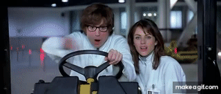Austin Powers International Man Of Mystery Steamroller on Make a GIF