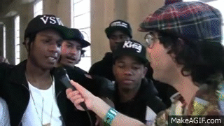 Nardwuar vs. A$AP Rocky on Make a GIF