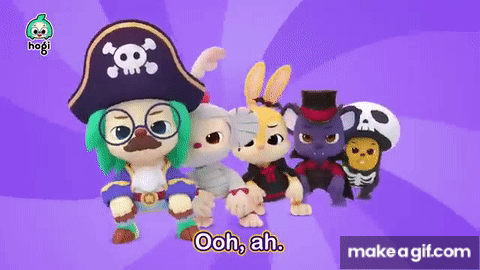 Five Little Monsters Jumping on the Grave | Halloween Sing Along | Kids ...