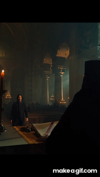 DANGEROUS PRIEST #johnwick4 on Make a GIF