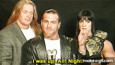 DX I was up all night HBK on Make a GIF