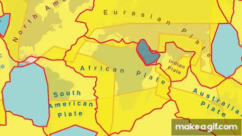 Plate Tectonics for Kids | Tectonic plates explained on Make a GIF