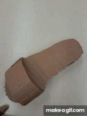 cardboard shoe on Make a GIF
