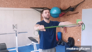 Resistance Band Overhead Rotation on Make a GIF