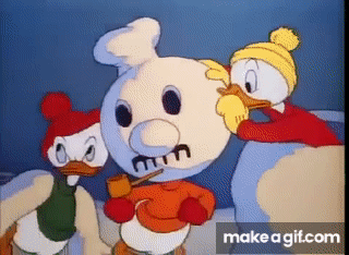 Donald Duck - Donalds Snow Fight (1942) on Make a GIF