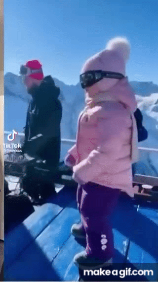 Snow baby dancing on Make a GIF