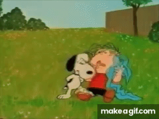 Snoopy Come Home - Linus v. Snoopy Fight on Make a GIF
