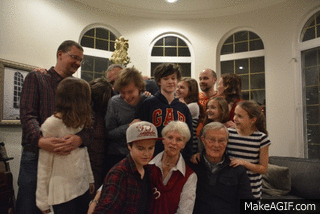 Family photo chaos on Make a GIF