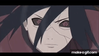 Madara Transforms Sharingan into Rinnegan -Episode 322- on Make a GIF