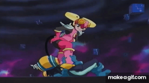 Rockman exe evil roll dark roll on Make a GIF