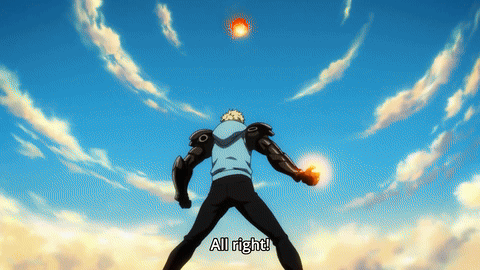 Genos & Saitama destroys Meteor | One Punch Man Season 1 on Make a GIF