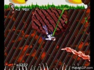 Earthworm Jim 2 (SNES) Playthrough - Level Ate on Make a GIF