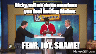 5 Second Rule Rematch with Ricky Gervais on Make a GIF