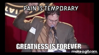 PAIN IS TEMPORARY on Make a GIF