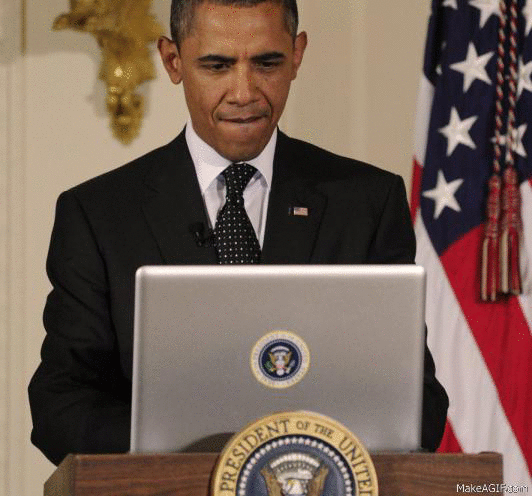 The President on Make a GIF