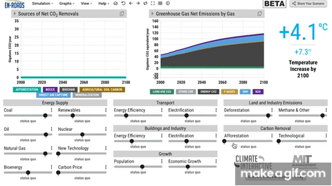 Exploring Afforestation in En-ROADS on Make a GIF