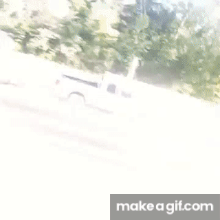 TRUCK FLYING OFF HIGHWAY CAUGHT ON VINE on Make a GIF