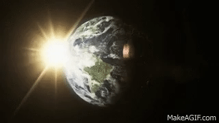 Rotating Planet Earth With Atmosphere 02 - free HD transition footage ...