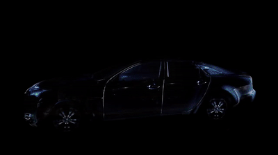 3D Mapping on a transparent Jaguar car Full HD on Make a GIF