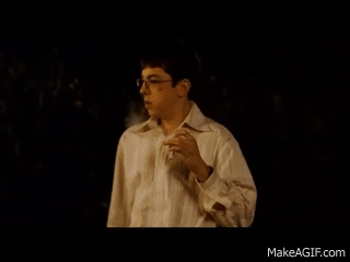 superbad~evan running away on Make a GIF