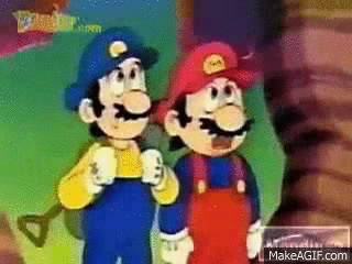 Mario talking on Make a GIF