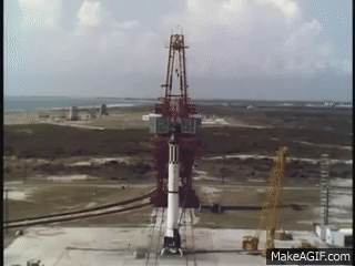 Launch of Mercury-Redstone 3 Freedom 7 With Alan Shepard on Make a GIF