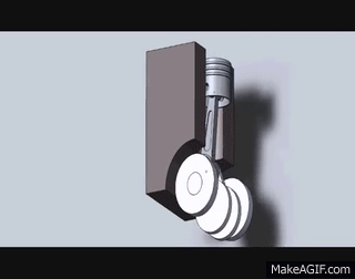 Basic Crankshaft & Piston Movement on Make a GIF