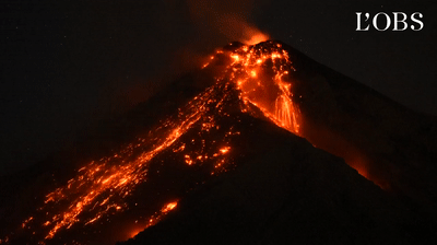 L'impressionnante éruption, filmée en accéléré, du volcan Fuego au ...