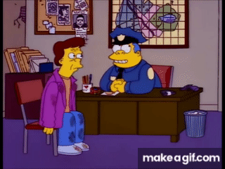 Invisible Typewriter - The Simpsons on Make a GIF