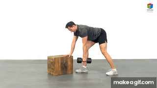 Remo con mancuerna - TUTORIAL on Make a GIF