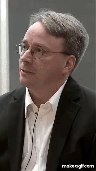 Linus Torvalds on NVIDIA, Linux, and Open Source on Make a GIF