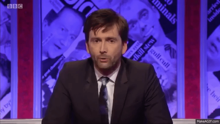 David Tennant Hosts HIGNFY on Make a GIF