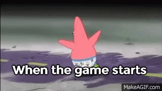 Patrick Running Pants Gif