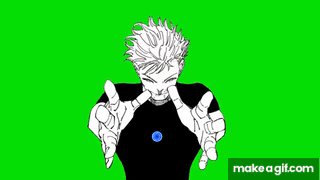 GOJO CURSE TECHNIQUE ( RED , BLUE , PURPLE ) GREEN SCREEN MANGA ...