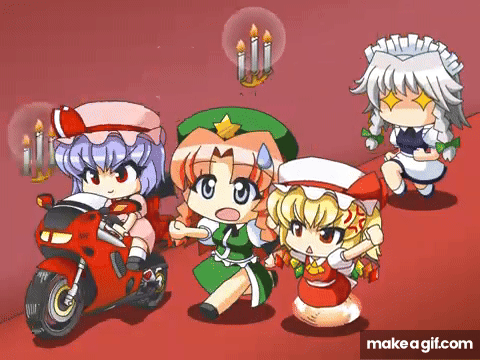 【4K 東方】Touhou - The SDM! (Sakuya's Rampage) [English subs] on Make a GIF